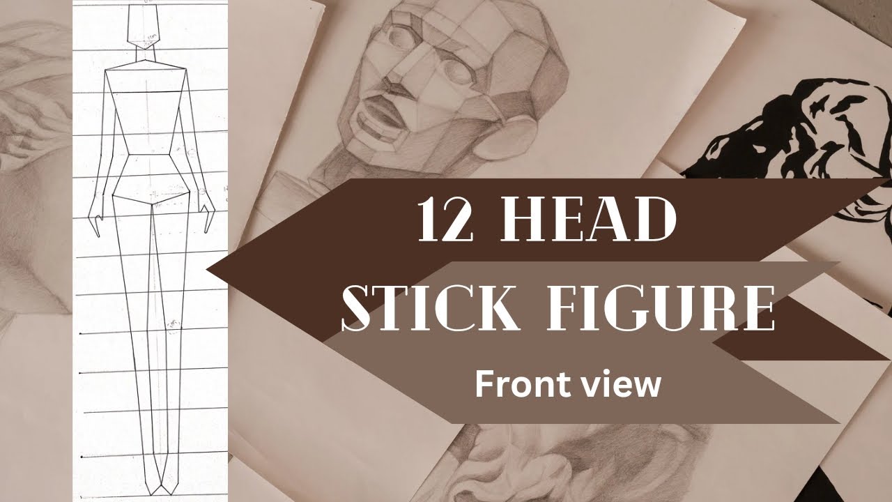 How to draw 12 head theory with standard measurements🧡easy method - YouTube