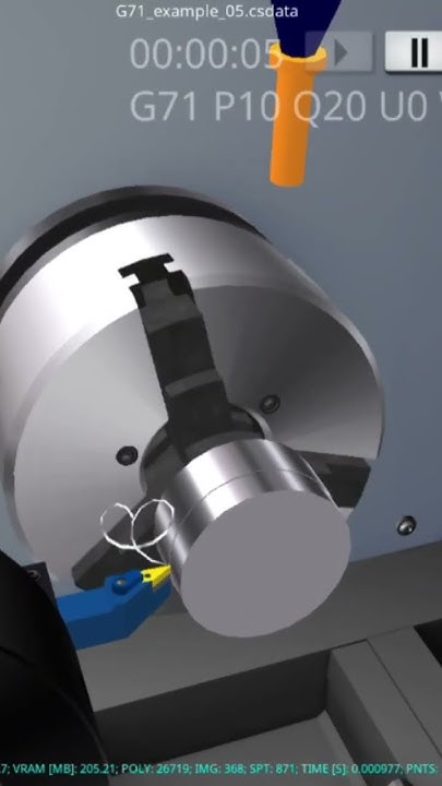 g71 cnc machine turning - YouTube
