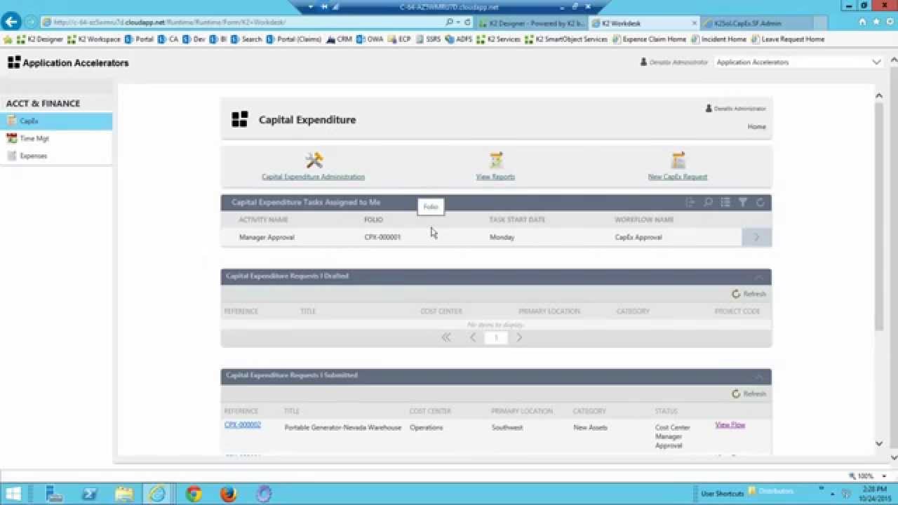 K2 Demo Capital Expenditure Automation Workflow - YouTube