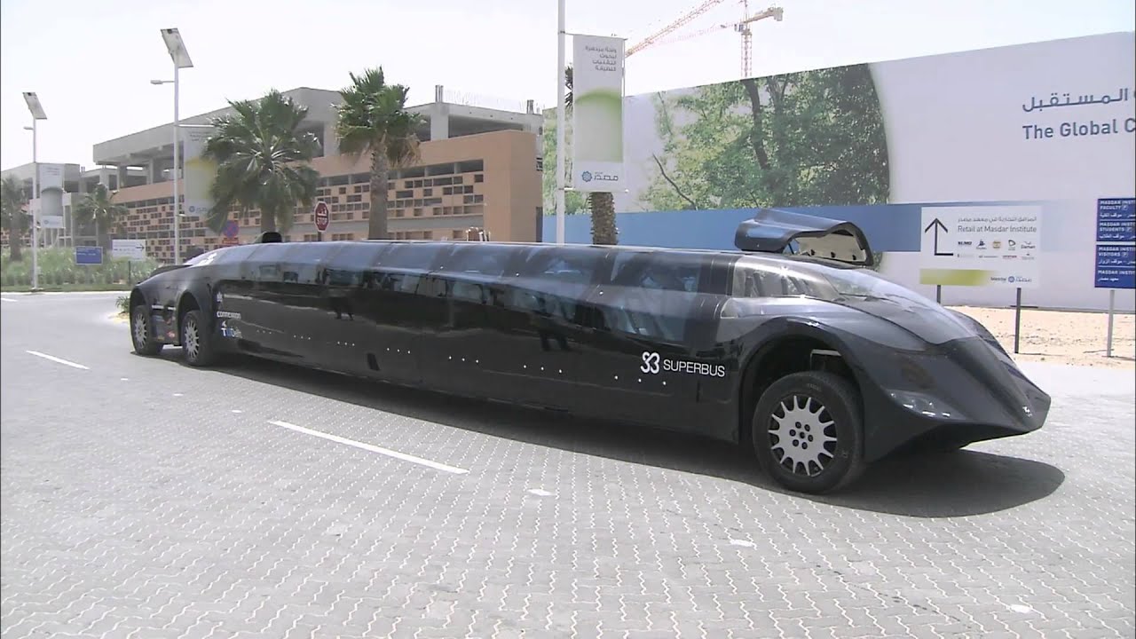 Superbus visits Masdar City - YouTube