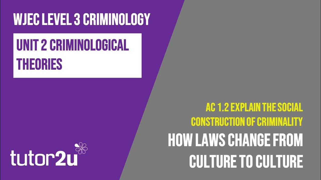 How Laws Change Culture To Culture WJEC Criminology Unit 2 AC 1 2 how-laws-change-culture-to-culture-wjec-criminology-unit-2-ac-1-2