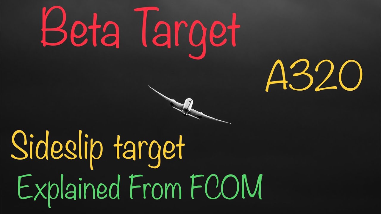 Beta Target explained from Airbus a320 FCOM//flight controls #beta # ...