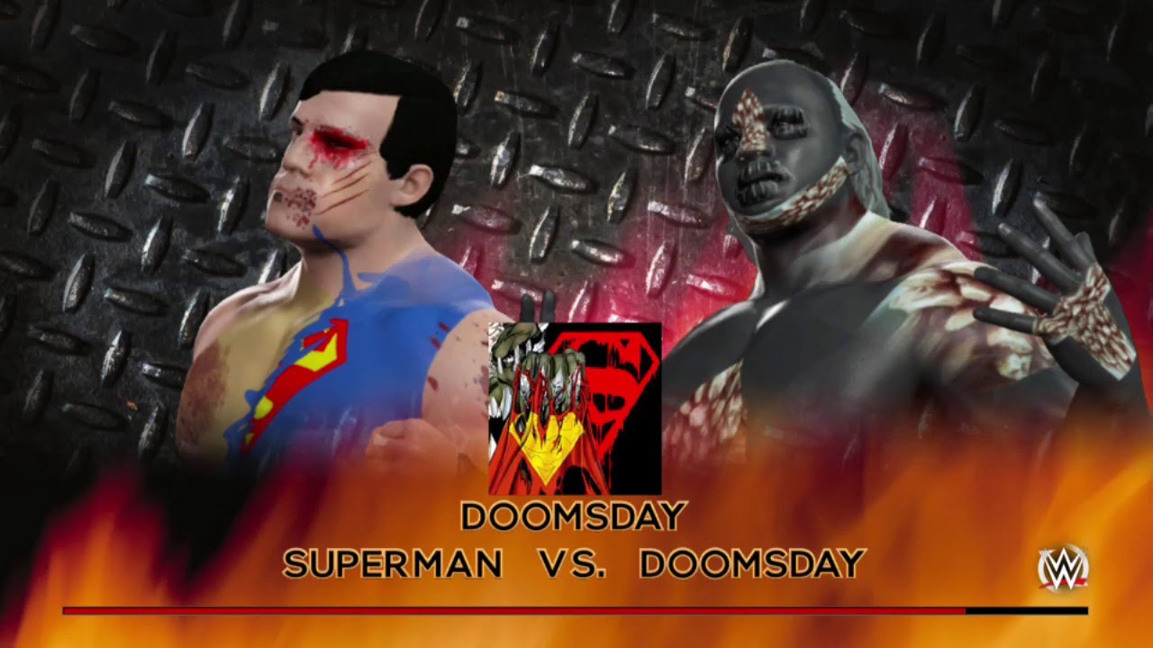 wwe 2K16 SUPERMAN VS DOOMSDAY - YouTube
