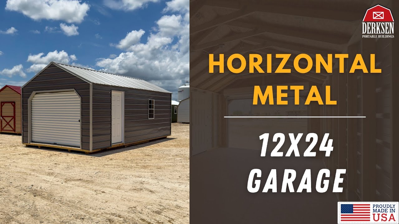 12X24 GARAGE CHARCOAL w/Workbench & Pegboard - YouTube