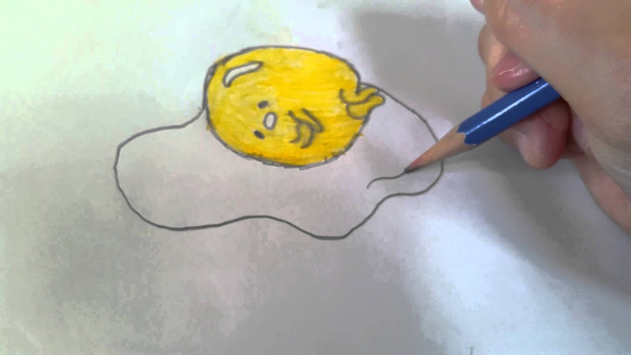 GUDETAMA DRAWING TUTORIAL! - YouTube