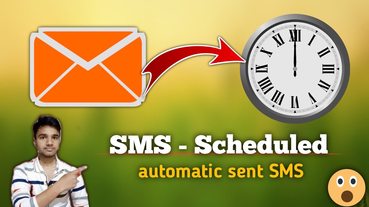 How to scheduled Text SMS || Automatic sms sent (time me) || How to set ...