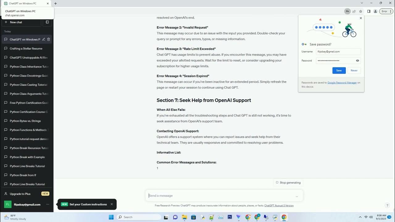 How to FIX Chat GPT Not Working Chat GPT Down - YouTube