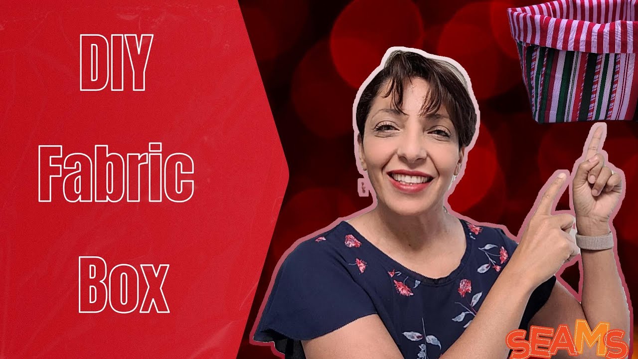 DIY Fabric Box Tutorial | Easy Sew Fabric Box for Christmas | Simple Sewing Project - YouTube