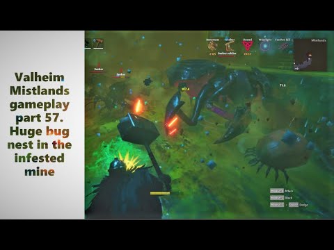 Valheim Mistlands gameplay part 57. Huge bug nest in the infested mine - YouTube
