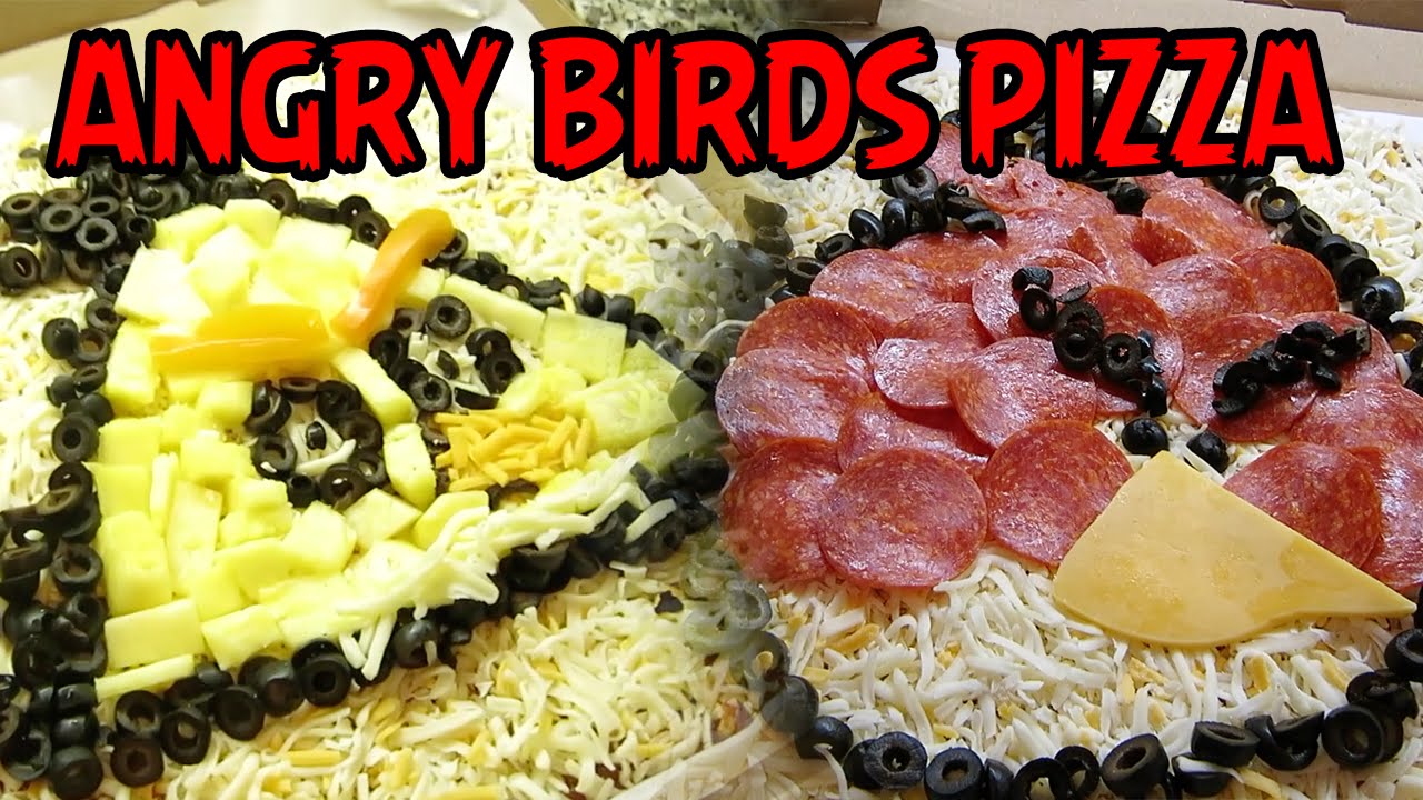 I MADE ANGRY BIRDS PIZZA! - YouTube