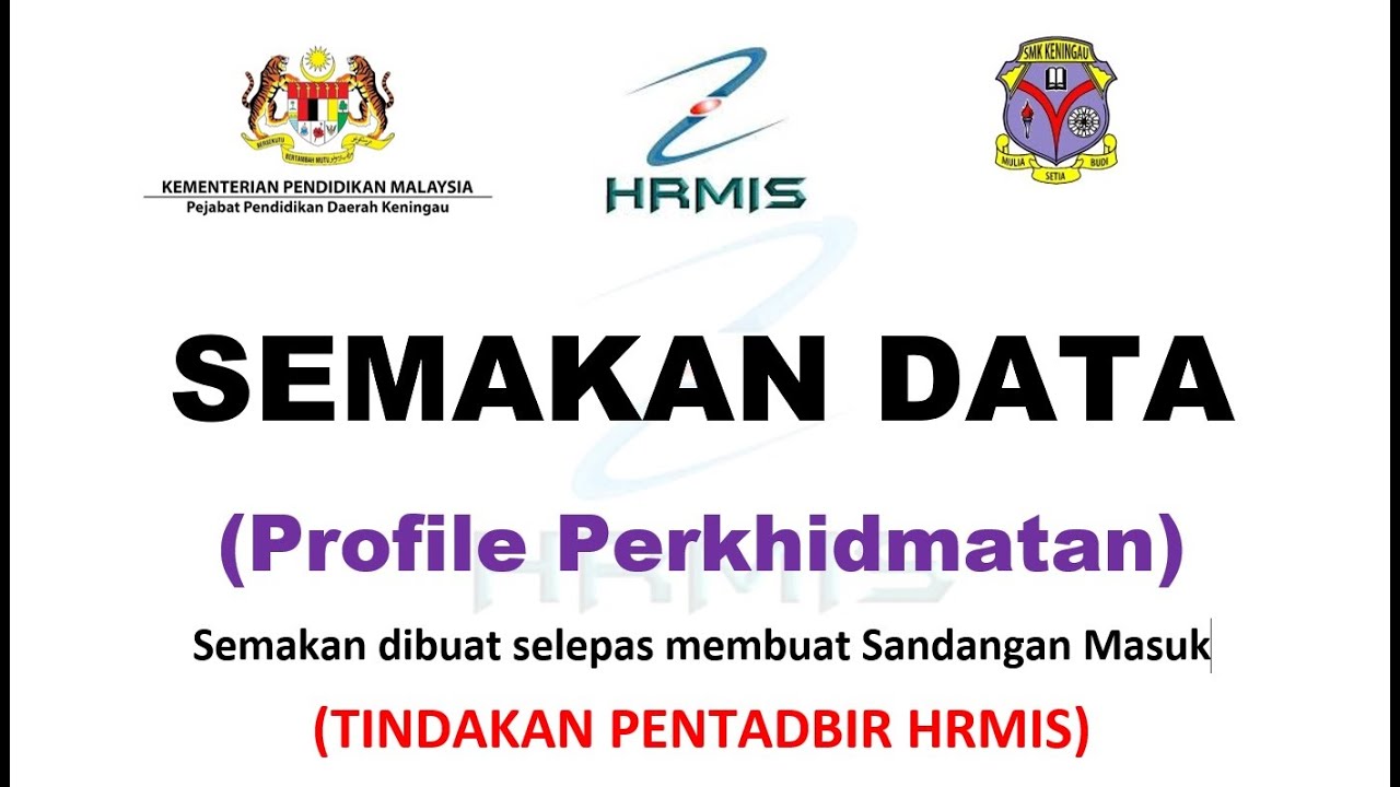 1 & 2 Profil Perkhidmatan (TINDAKAN PENTADBIR HRMIS-PHS) - YouTube