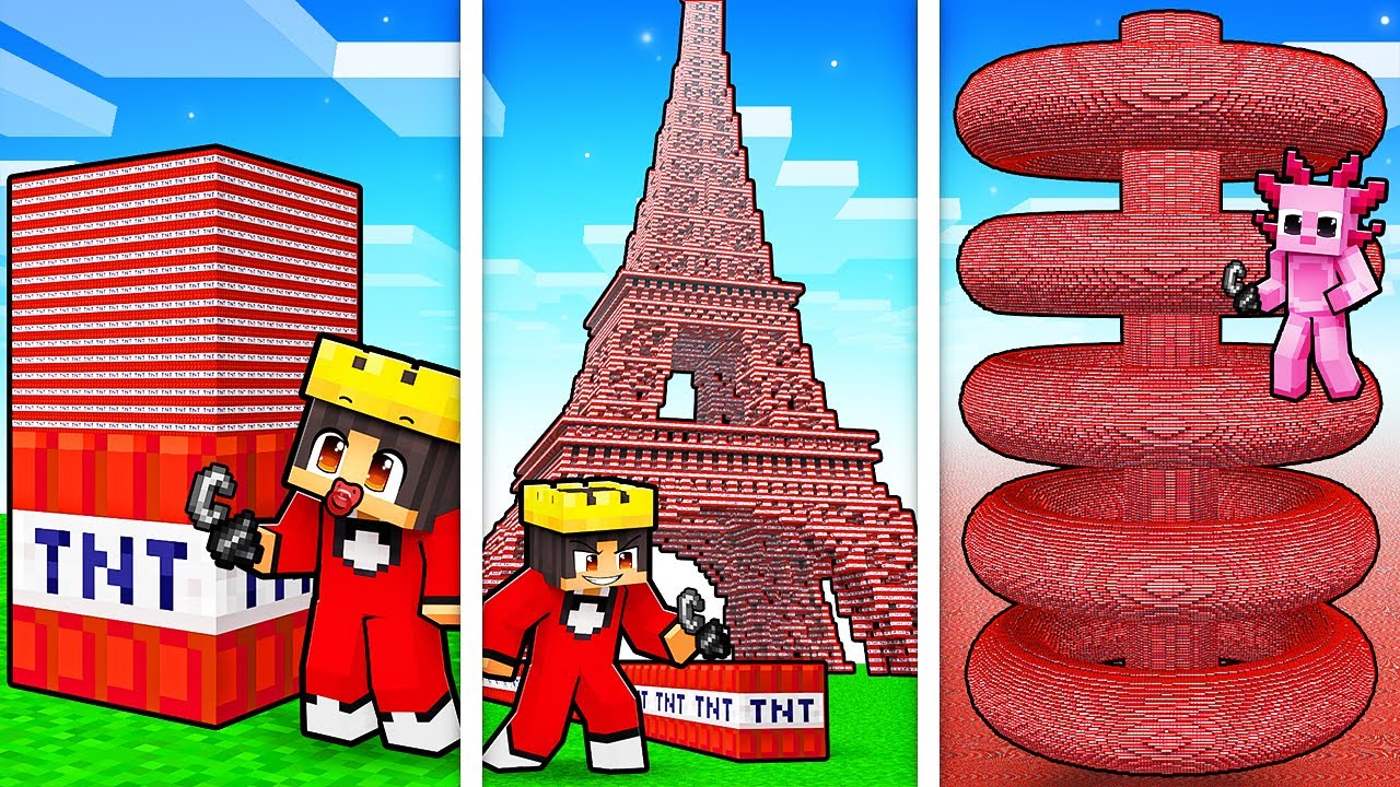 Exploding Every SECRET Minecraft TnT in One Video… - YouTube