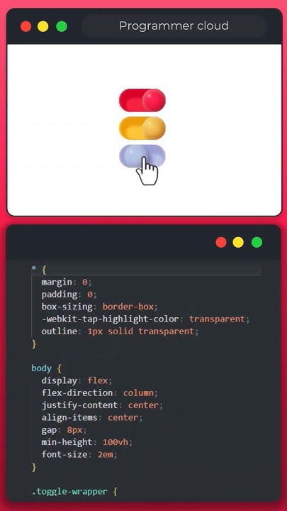 Css Toggle Button With 3d Glassmorphism Effect Css Animation Tutorial Cssanimation