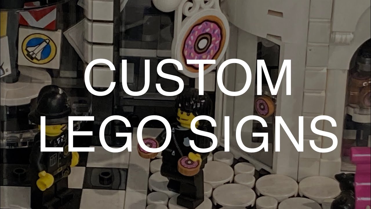LEGO TUTORIAL (sort of): How to Design & Print Custom Signs for your ...