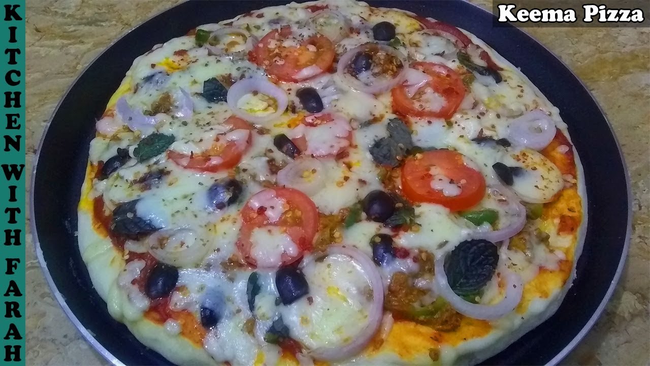 Beef Keema Pizza | Keema Pizza Recipe By | Kitchen With Farah - YouTube