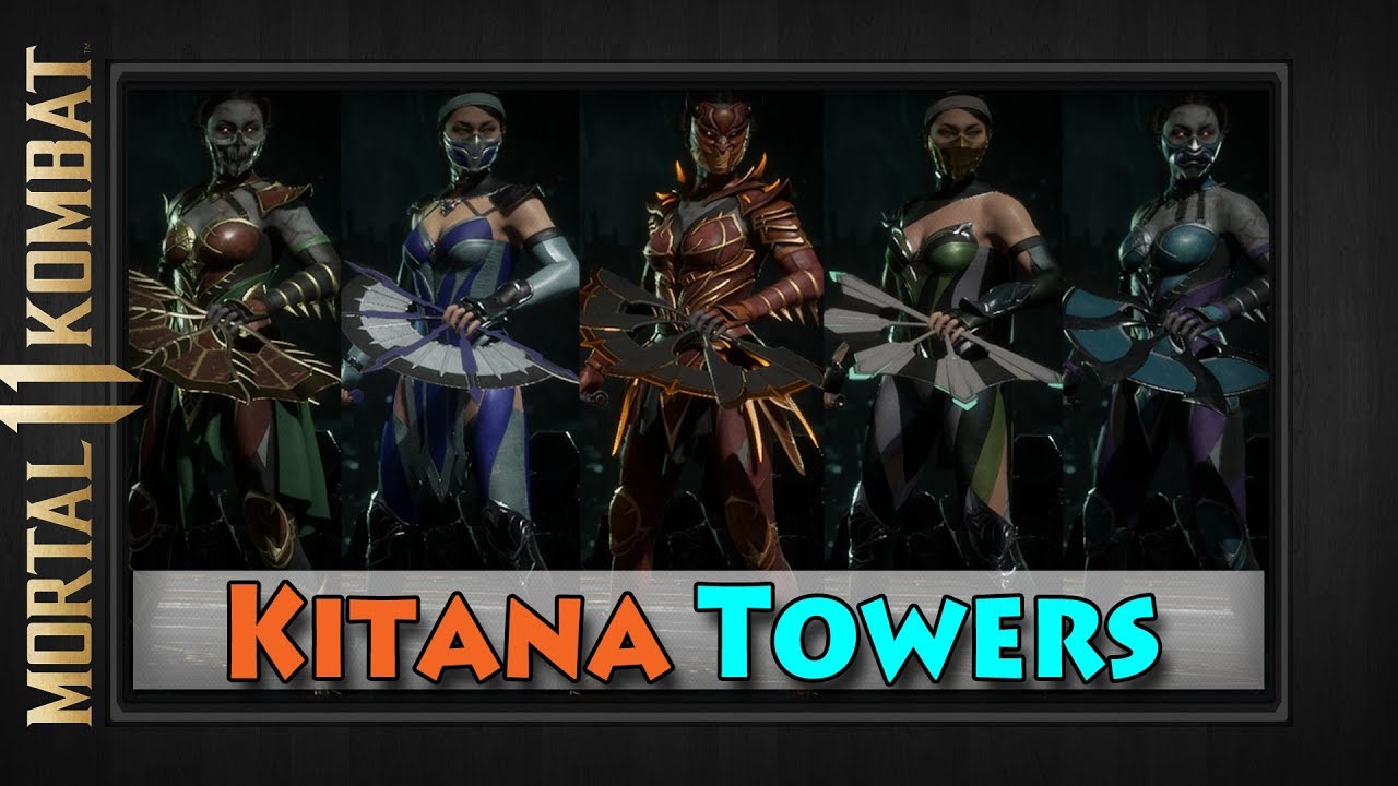 ALL 5 KITANA CHARACTER STAGES | Mortal Kombat 11 | Gear Skins ...