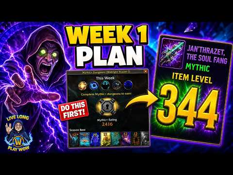 WoW Midnight Season 2 Week 1 Guide: Great Vault, Mythic+ & 344 Gear