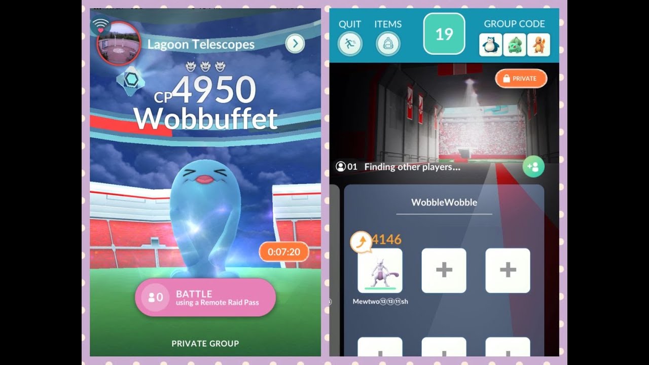 Wobbuffet VS Shadow Mewtwo - 1v1 Level 3 Raid Boss Solo - YouTube