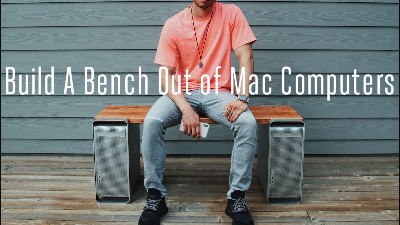 Build A Bench Out of Mac Computers - YouTube