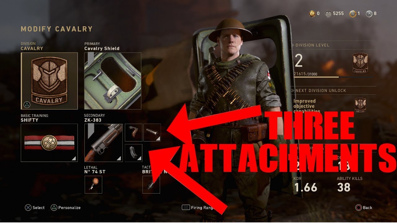 HOW TO GET 3 ATTACHMENTS WITH THE CAVALRY DIVISION (COD WW2) - YouTube