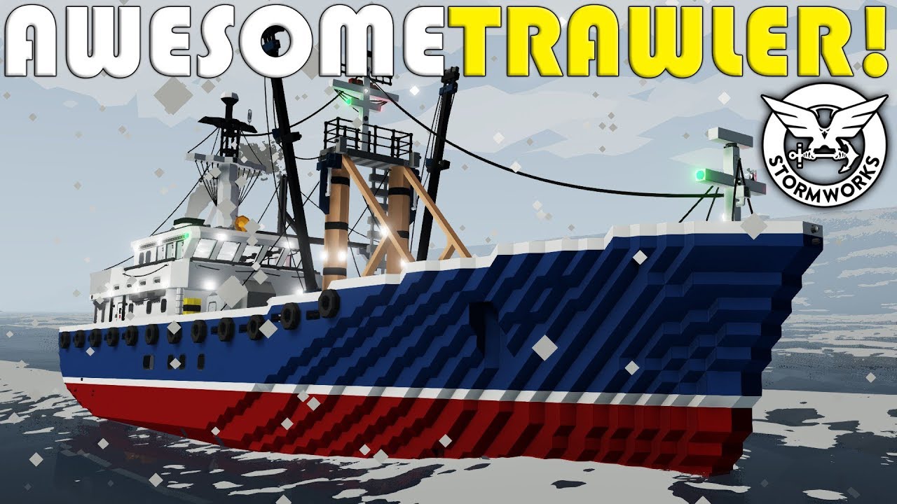Fishing Trawler VS Snow Storm - Stormworks Gameplay - YouTube