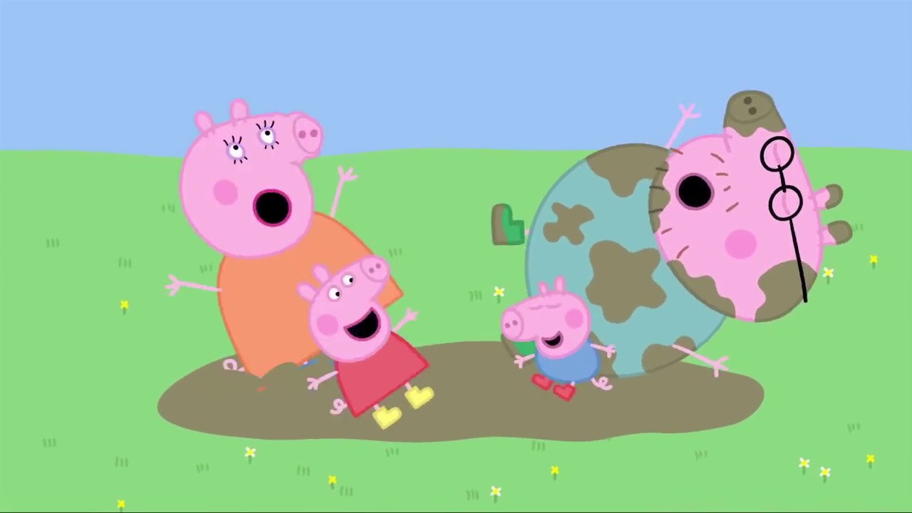 PEPPA PIG (Pulando poças de Lama) em português - YouTube
