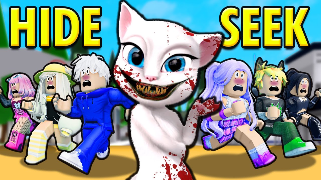 EXTREME TALKING ANGELA HIDE and SEEK CHALLENGE in Roblox! (SCARY) - YouTube