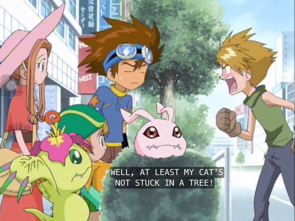 Digimon Funny Car Scene - YouTube