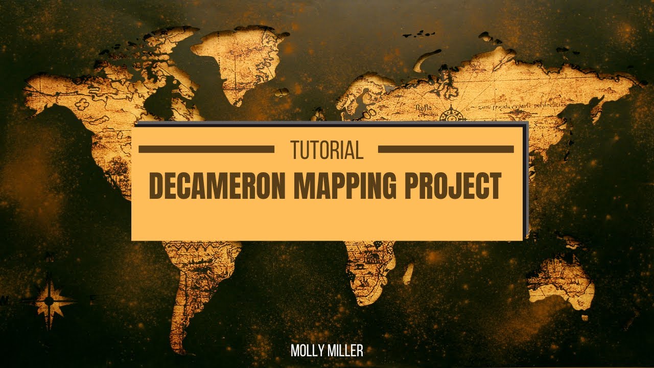 Decameron Mapping Project Tutorial - YouTube