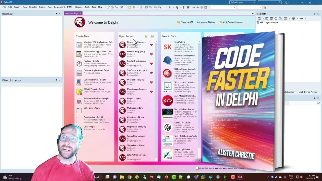 Fix Your broken Toolbars in the IDE - Delphi #210 - YouTube