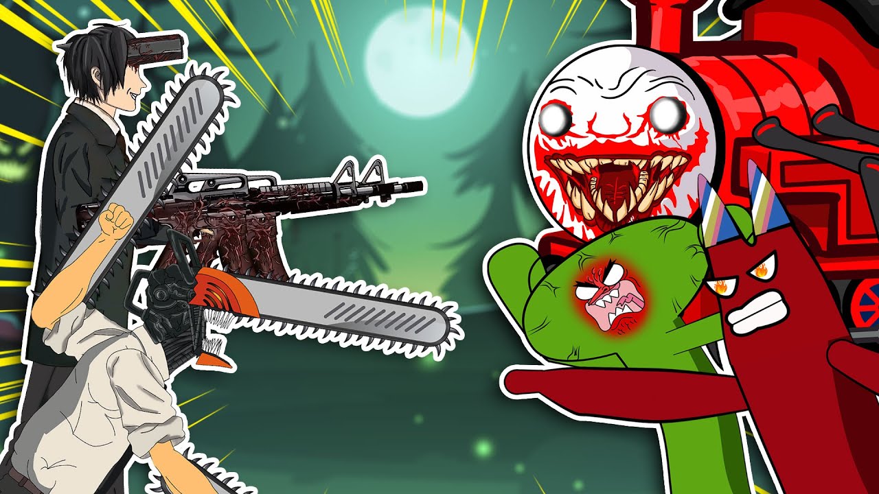 CHAINSAW MAN BATTLE ! All Chainsaw Man, Gun Devil vs Choo Choo Charles ...