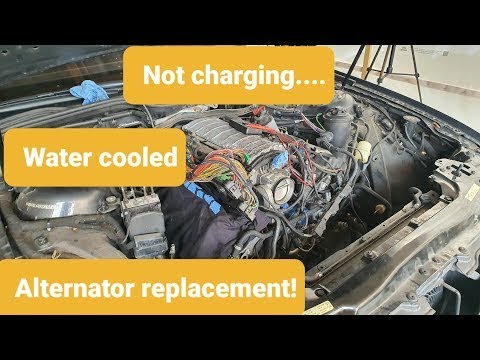 How to remove a water cooled alternator on a Bmw E65 E66 V8 - YouTube