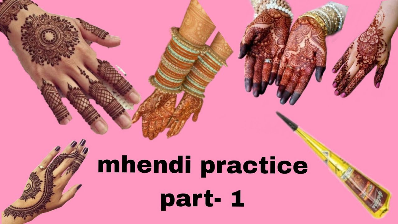 besic mehndi designs practice step-1 - YouTube