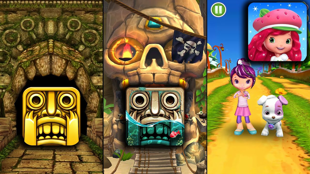 Temple Run Vs Temple Run 2 Pirate Cove Vs Berry Rush - Endless Run ...