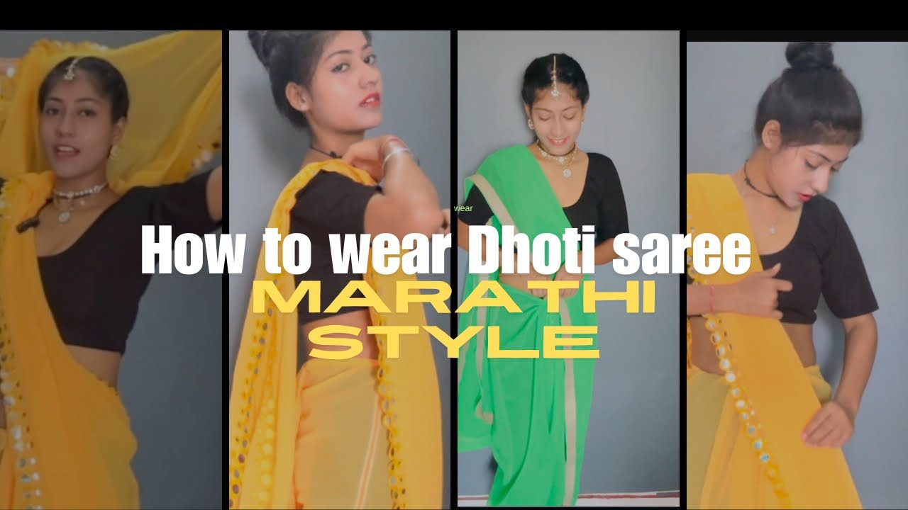 Mastering the Marathi Dhoti Saree: A Step-by-Step Style Guide🥳🥳🥳 - YouTube