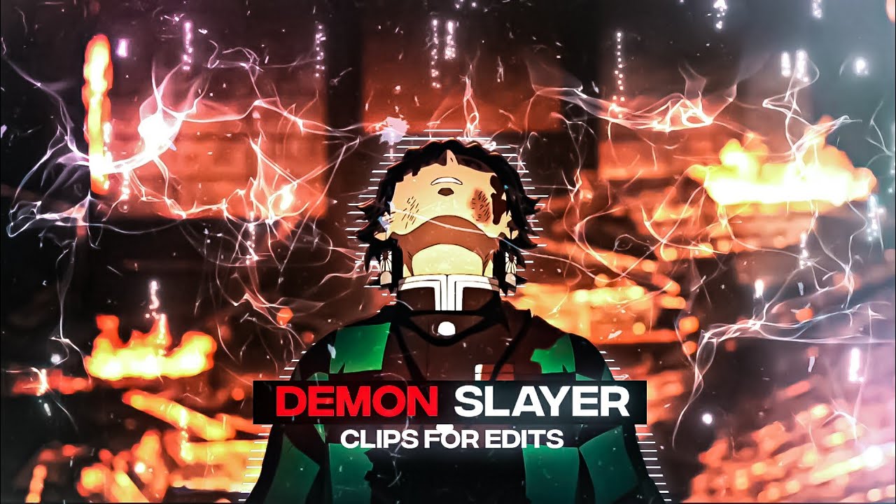 Demon Slayer Clips For Edit | Free To Use 💙 - YouTube