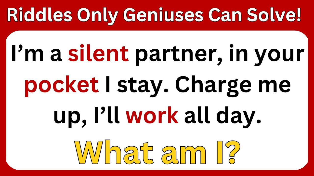 20 Genius-Level Riddles That Will Break Your Brain! | #brainteasers # ...