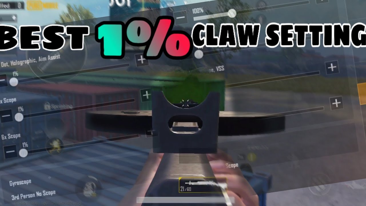 Best 1% claw setting | 4 finger gyro montage [PUBG MOBILE] - YouTube