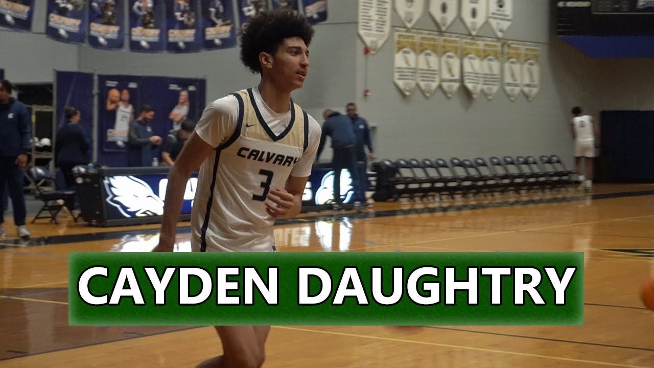 Calvary Christian 2027 PG Cayden Daughtry Shines in Blowout Win - YouTube