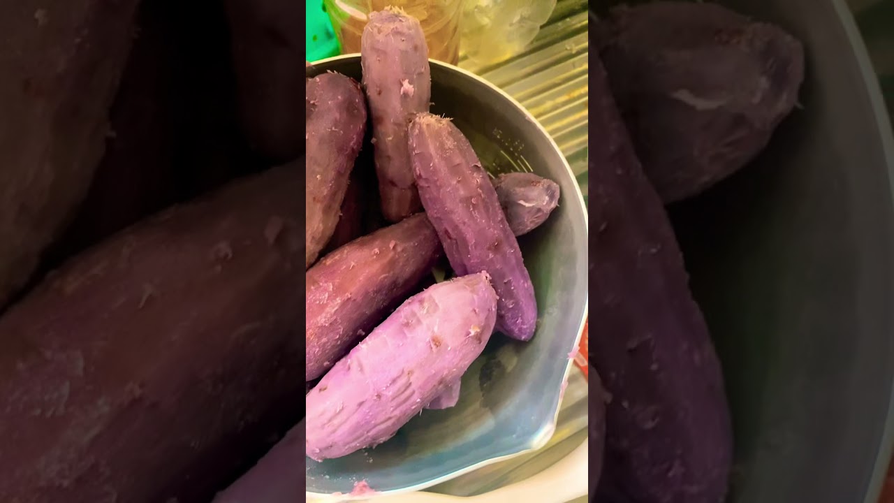 Violet na kamote toron with cheese 🧀 kids favorites 👌🥰🥰 - YouTube