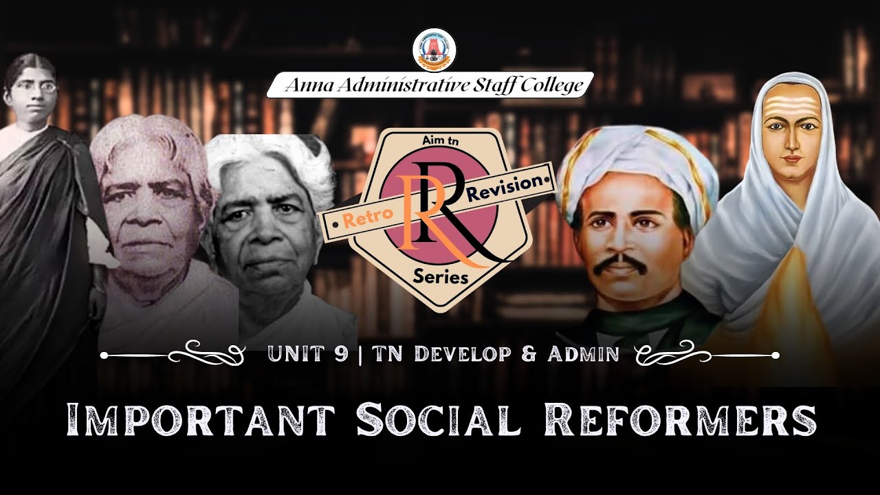 Retro Revision | Unit - 9 | TN Develop & Admin | Important Social ...