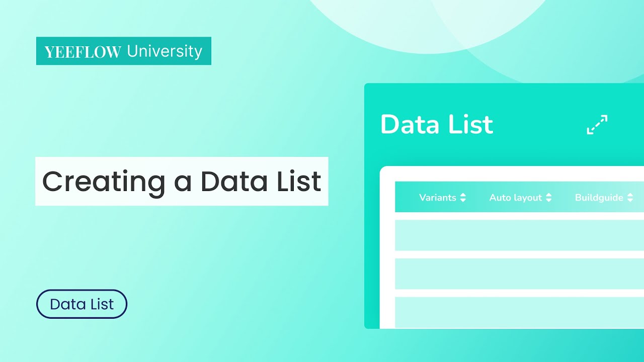 Step-by-Step Guide to Creating a Data List - YouTube