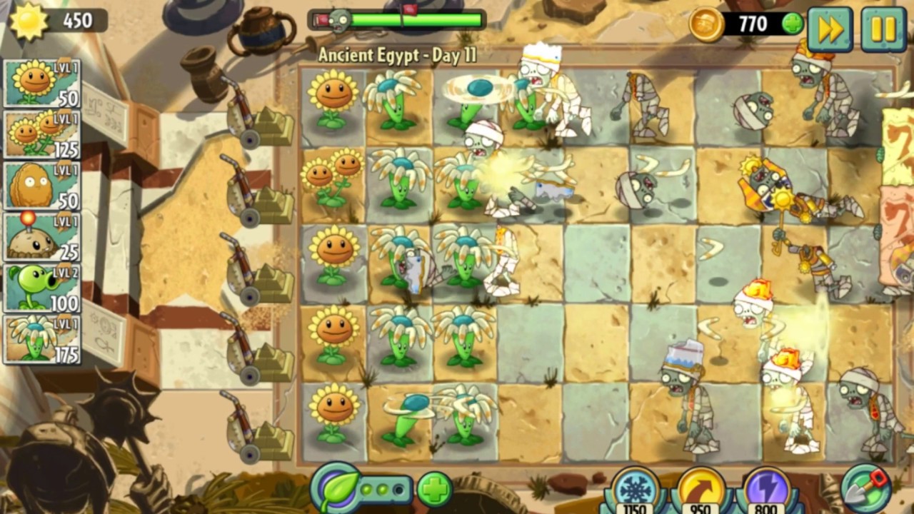 Plants vs Zombies 2 Team Bloomerang & Snapdragon Fight With All - YouTube