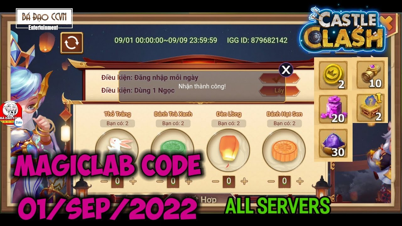 Castle Clash Magic Lab Code 01/Sep/2022 - Cập Nhật Mã Thí Nghiệm Ma ...