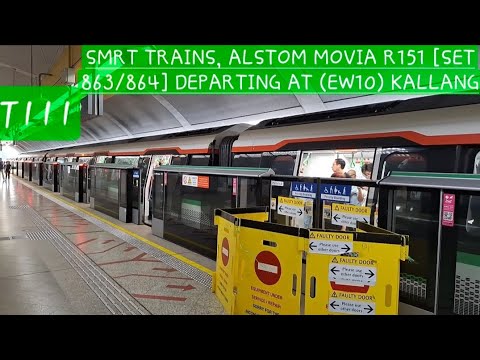 [PSD Fault] SMRT TRAINS, Alstom MOVIA R151 [Set 863/864](Westbound) and ...