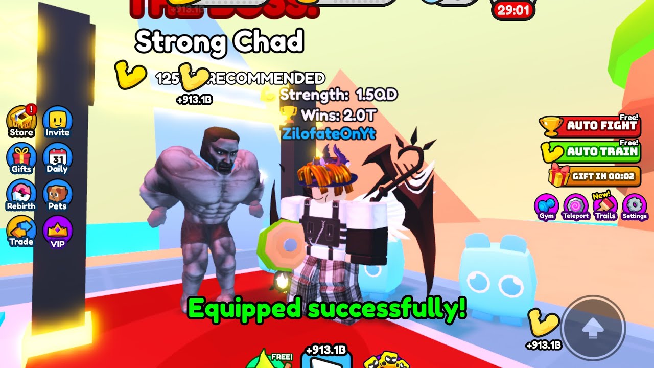 I challenge gigachad in pull up simulator - YouTube