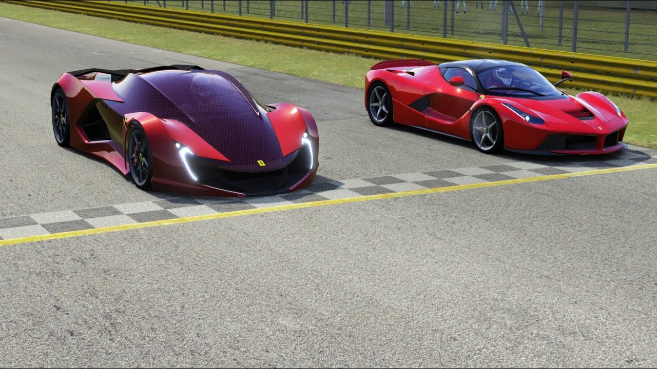 Ferrari Impronta vs Ferrari LaFerrari at Monza Full Course - YouTube