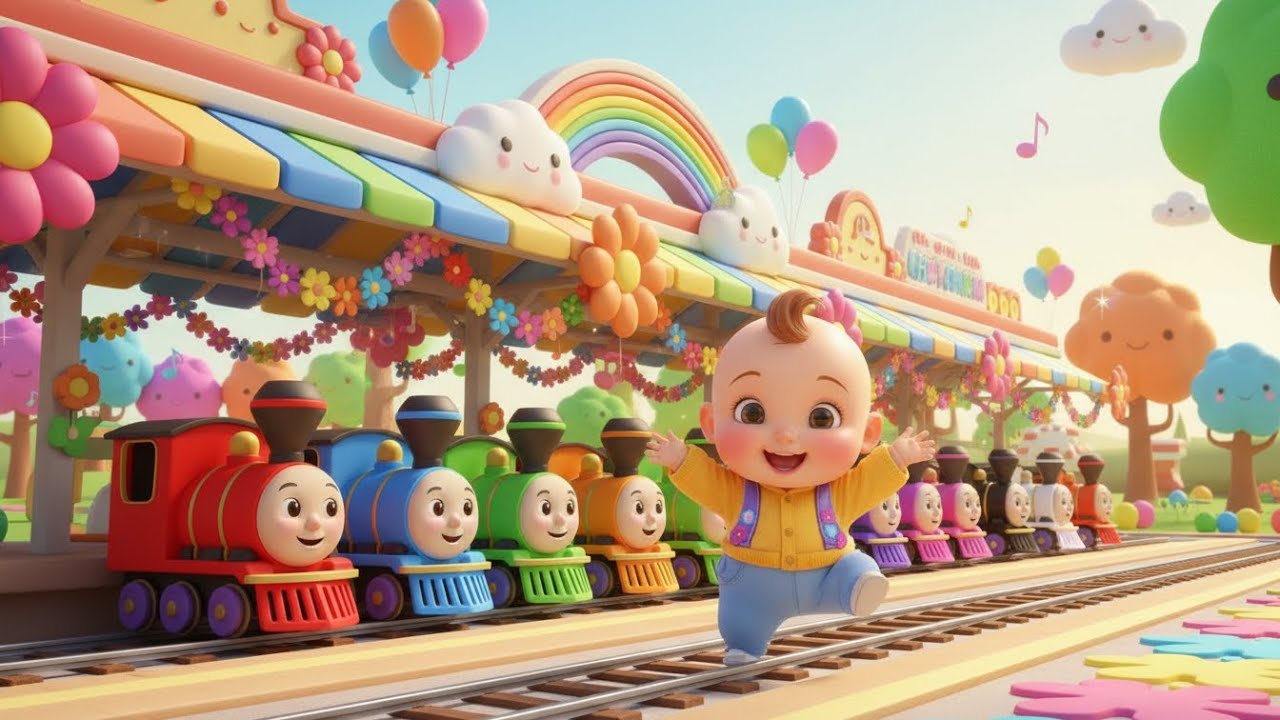 Colors Train Adventure Song | kids nursery rhymes | Baby Song, Learn ...