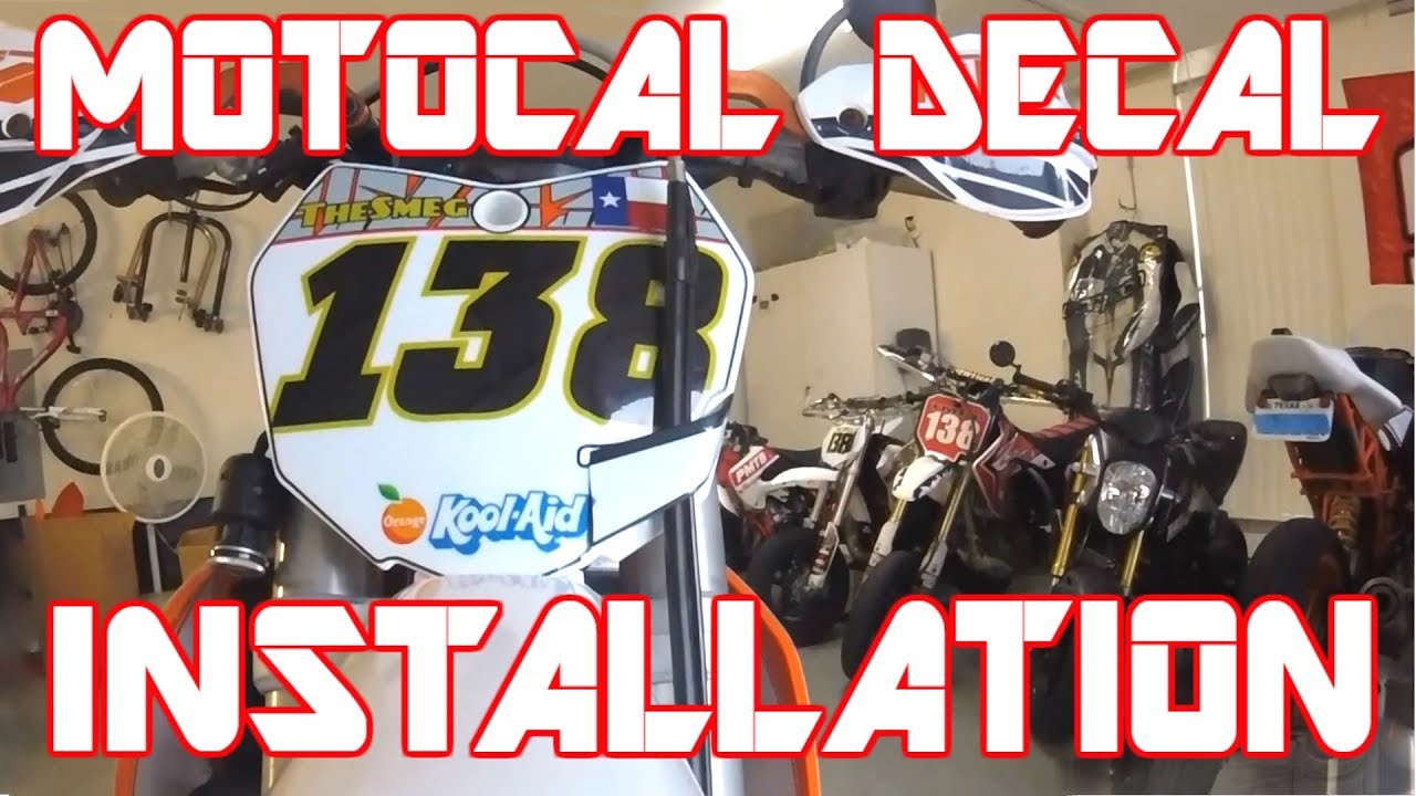 MOTOCAL DECALS INSTALLATION - YouTube