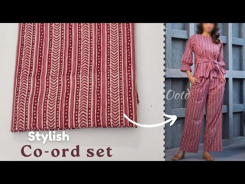 😎 Fashionable Co-ord set Easy Cutting and Stitching / Easy Sewing - YouTube